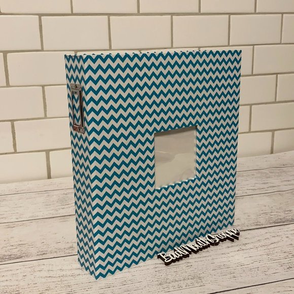 The Paper Studio | Office | The Paper Studio Blue White Chevron 9s 00s ...